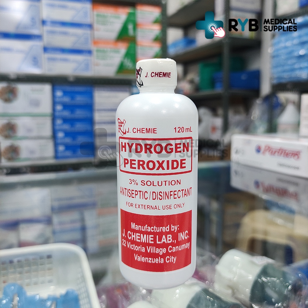 J.CHEMIE/AGUAPER Hydrogen Peroxide 3% (60ml & 120ml) Agua Oxinada ...