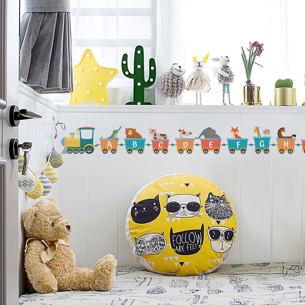 PVC sticker Colorful 26 Alphabet ABC Wall Decals, Creative Letters ...