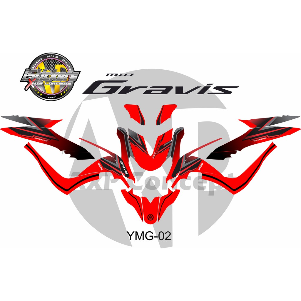 Yamaha Mio Gravis Decal Kit YMG-02 | Shopee Philippines
