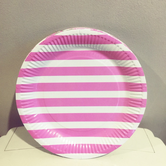 Light pink paper plates (10 pcs/pack) | Shopee Philippines
