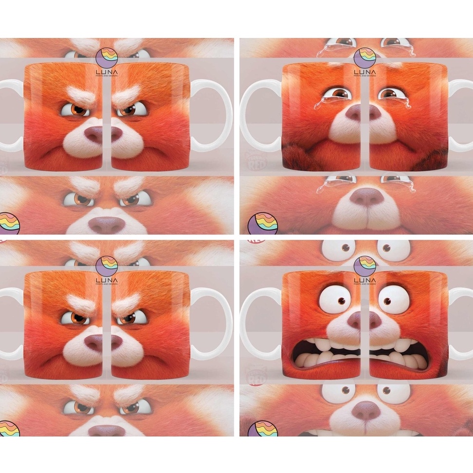 TURNING RED - RED PANDA (MEI MEI) CERAMIC MUG COLLECTION | Shopee ...