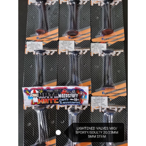 MTRT LIGHTENED VALVES 20/23MM 5MM STEM MIO/SPORTY/SOULTY/AMORE | Shopee ...