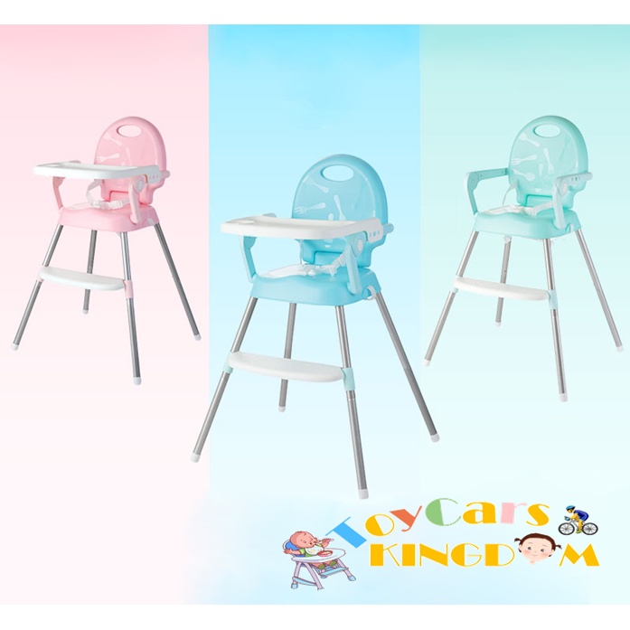 Baby High Chair Adjustable Toddler and Removable Table Booster | Shopee ...