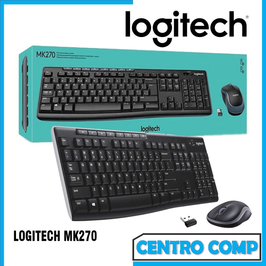 Logitech MK270 Keyboard Mouse Wireless Keyboard Mouse | Shopee Philippines
