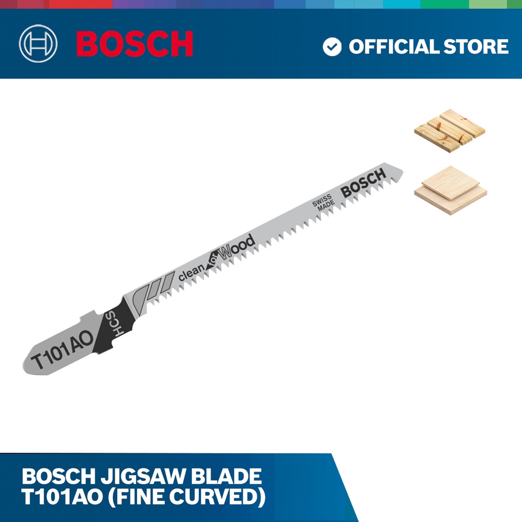 Bosch Jigsaw Blade T101AO (Fine Curved) - Tools/Accessories | Shopee ...