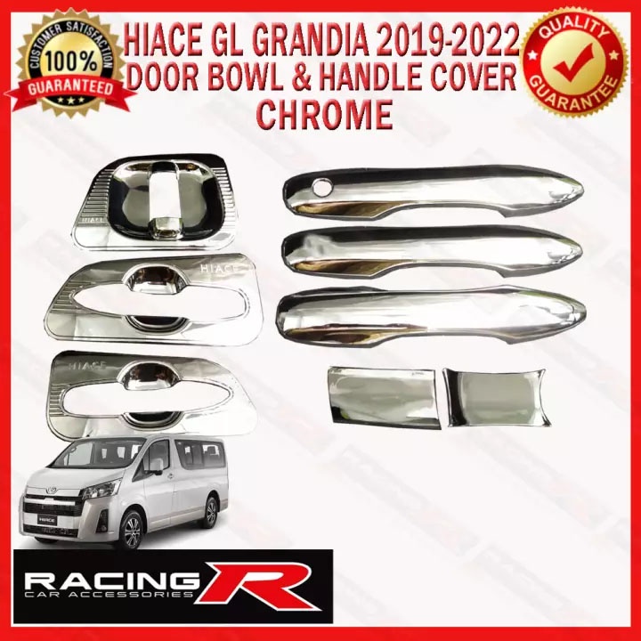 Toyota Hiace GL Grandia 2019 - 2022 Door Bowl & Door Handle Chrome 2020 ...