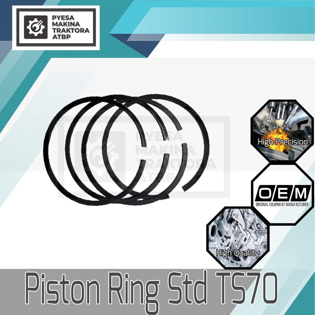 Piston Ring Set STD for TS70 Yanmar Water-Cooled Diesel Engine | Shopee ...