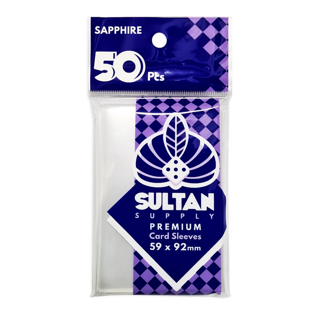 Sultan Supply Premium Card Sleeves: 59 x 92 Standard Euro Sapphire ...