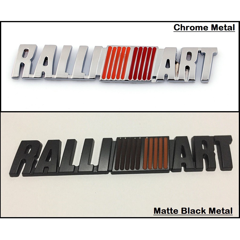 3D Ralliart Metal Car Auto Badge Emblem Decal Mitsubishi | Shopee ...