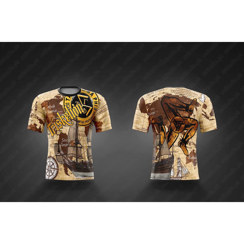 Triskelion Full Sublimation Frat Shirt Short-sleeved T-shirt | Shopee ...