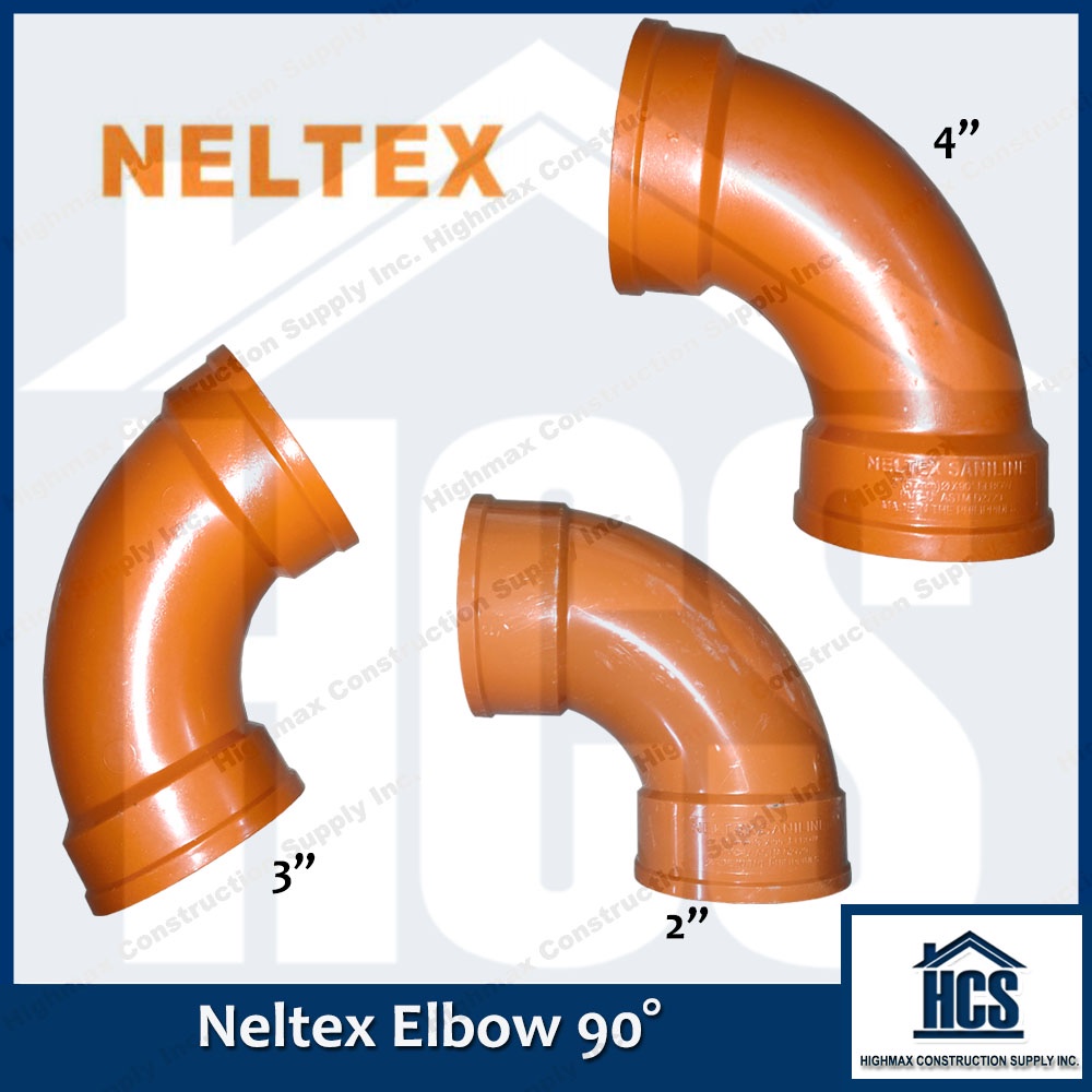 Neltex Saniline PVC Elbow 90 Degrees 2 , 3 and 4 inch | Shopee Philippines