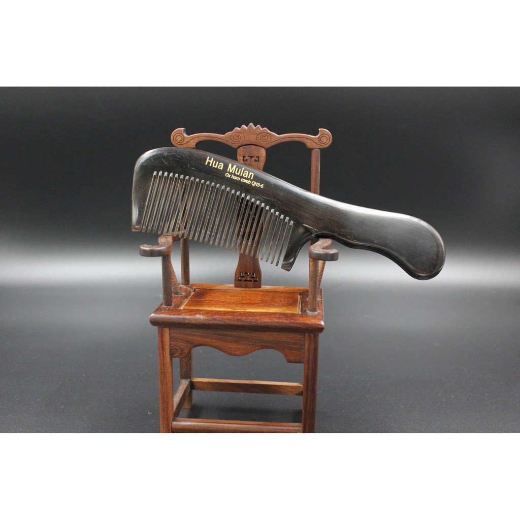 Hua Mulan OXBSWQH3-6 Ox Horn and Sandalwood Comb (Black) | Shopee ...