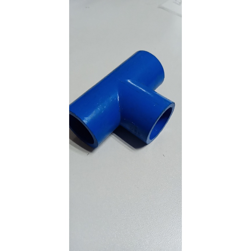 PVC BLUE TEE FITTINGS 20MM-63MM good quality | Shopee Philippines