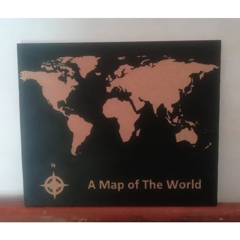 HIASAN DINDING World MAP MAP Wall Decoration | Shopee Philippines