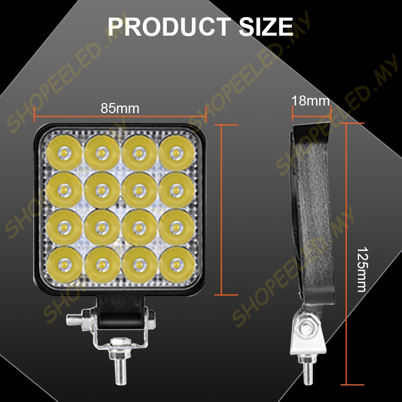 48W 42W LED bars work light 12v 24V led beam Lamp headlight barra ...