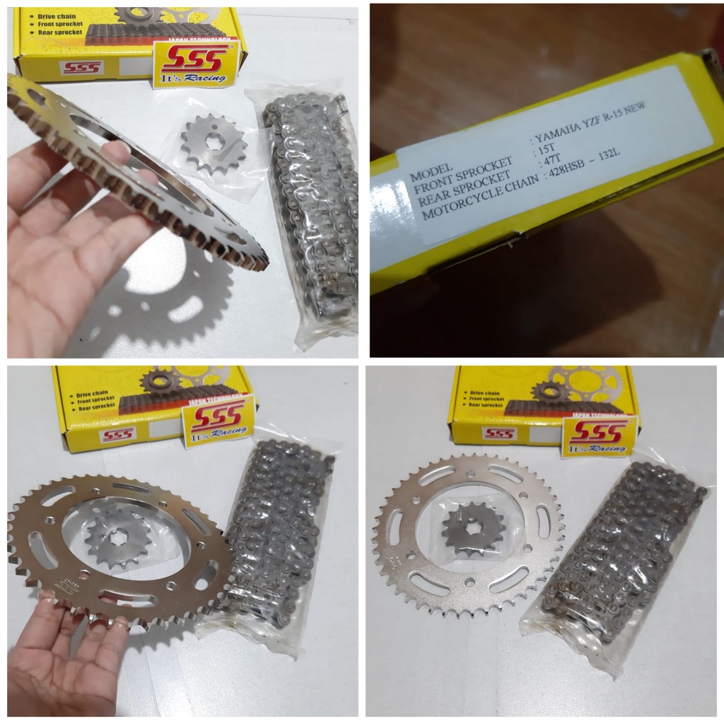 Gear Set Yamaha R15 v3 vva Chainkit SSS New Type Gir Set Chainkit SSS ...