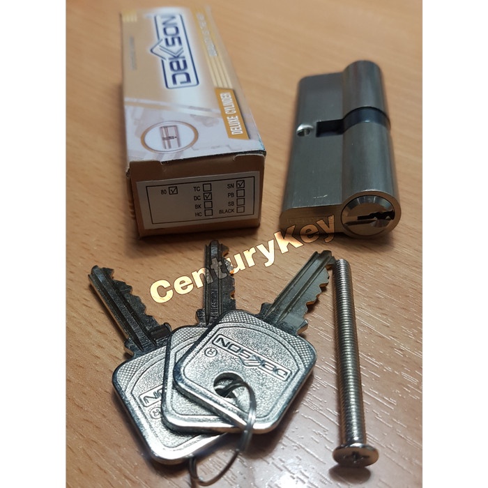 Door Lock Cylinder 80mm Dekkson CYL DC DL 80 MM SN Dekson Cylinder ...