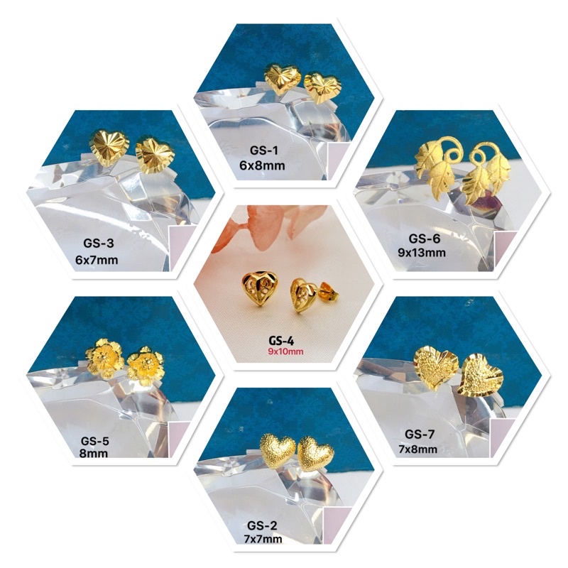 BALFE NEW THAILAND STUD EARRINGS for women and kids(GS#1,2) | Shopee Philippines