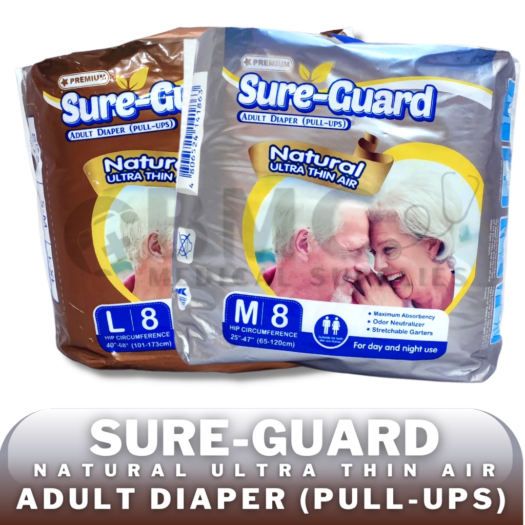 Sureguard Pull-Ups Adult Diapers (Medium, Large,XLarge) | Shopee ...