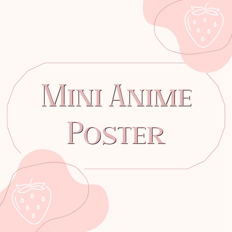 Mini Anime Poster (Part One) | Shopee Philippines