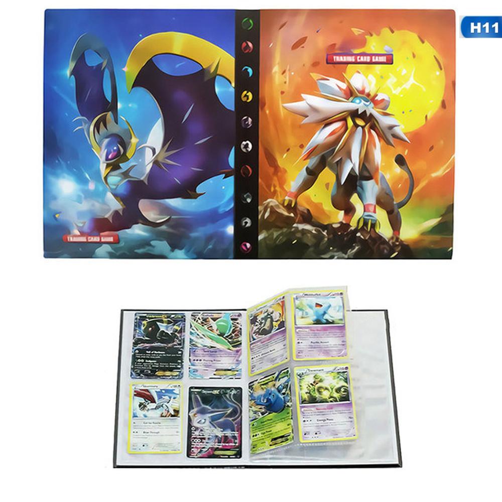 IVANES Pokemon Cards Album Cartoon Pokemons Toys Collection Folder Card ...