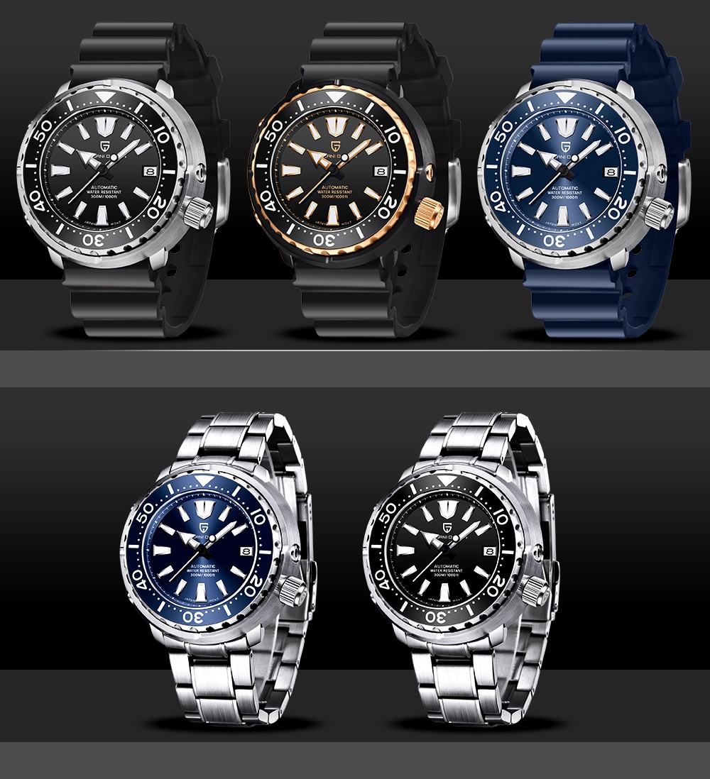 PAGANI DESIGN Automatic watch for men Mechanical Watch Sapphire Glass ...