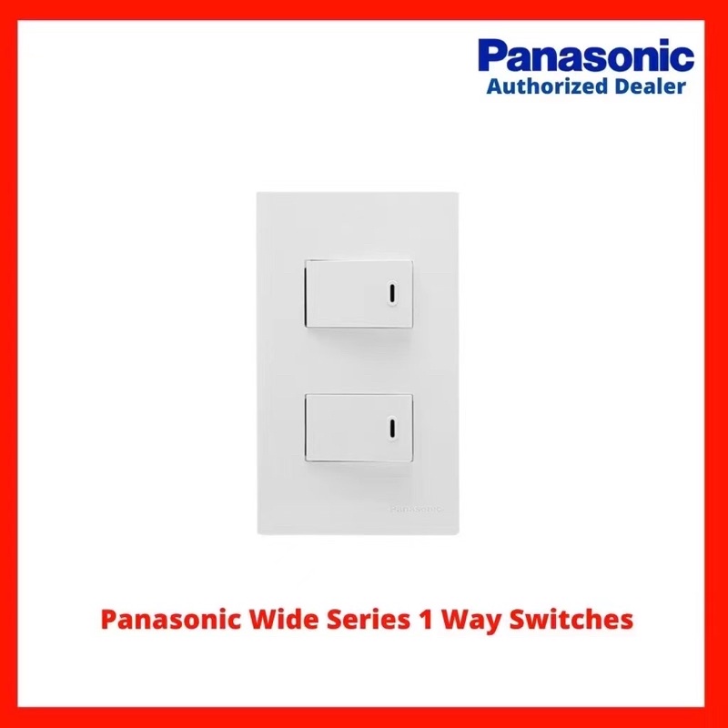 Panasonic full color and WIDE SERIES 1way switch and outlet. 1 gang ...