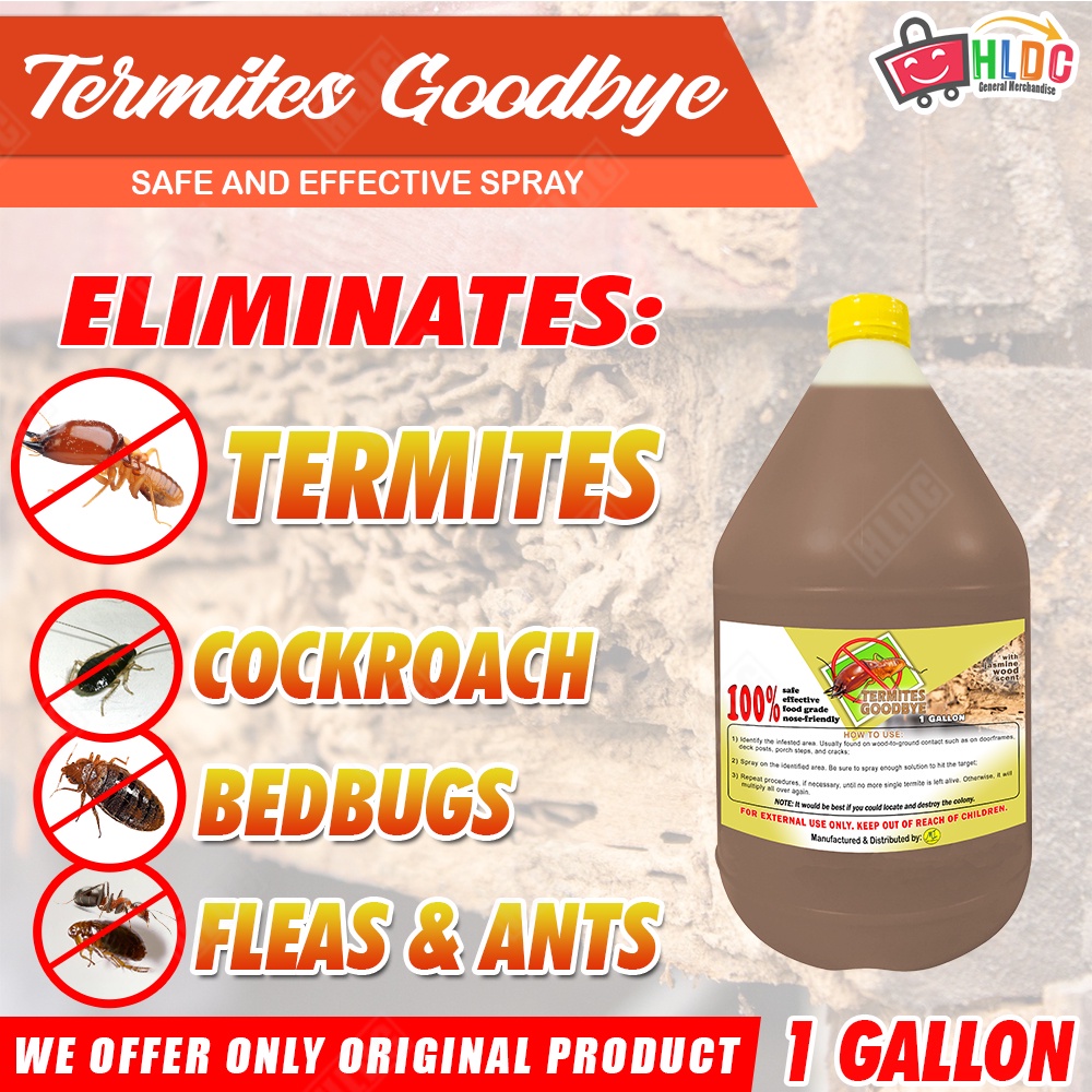 Termites Goodbye Spray 1 Gallon Natural Termites Killer Pamatay Anay ...