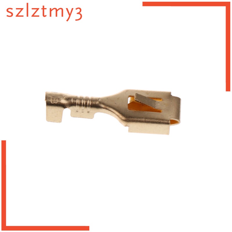 [ 50x Quick Disconnect 6.3mm Brass Terminal Cable Female Spade ...