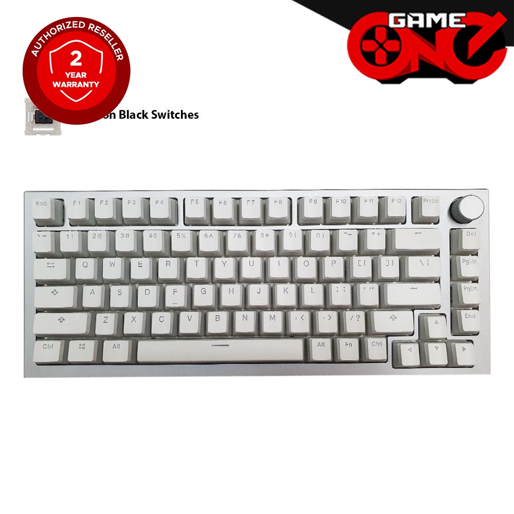 Glorious GMMK Pro PRE-BUILT Ice White with Aura V2 and Gateron Black ...