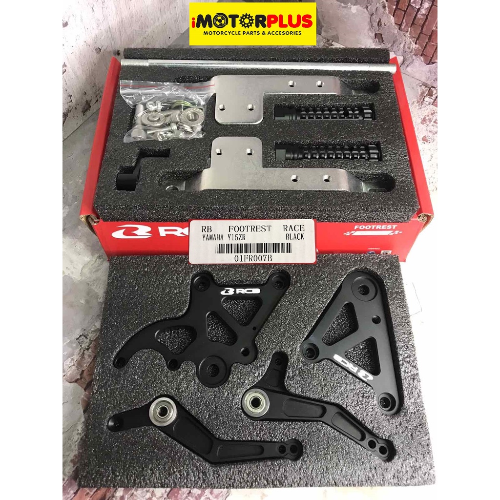 RCB FOOTREST RACE USE (SINGLE) LC5S/Y15ZR BLACK/SILVER | Shopee Philippines