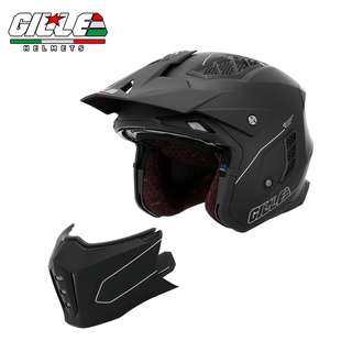 Gille Squadron Solid Helmet Full Face Dual Sports convertible to Half ...