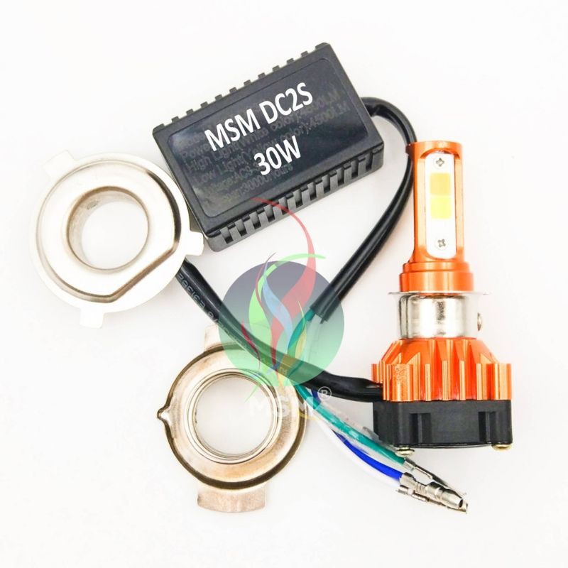 MSM Headlight with fan all weather DC2s white/ yellow light 30 watts ...