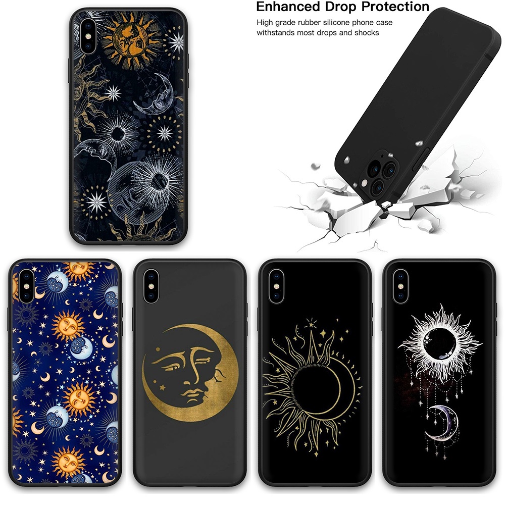 iphone 11 12 13 Pro Max Mini Silicone Phone Soft Case 107TB Sun and ...