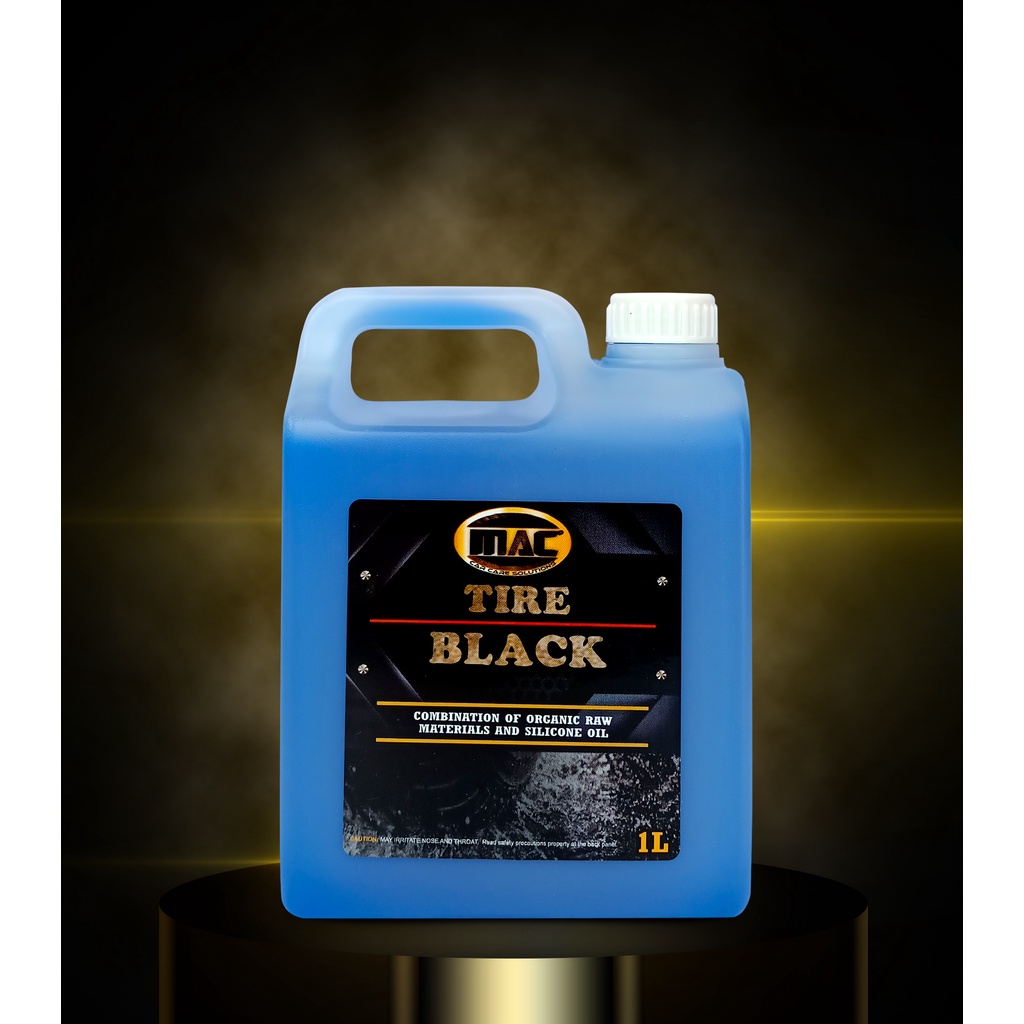 Mac Tire Black Silicone Based 1 Liter | Shopee Philippines