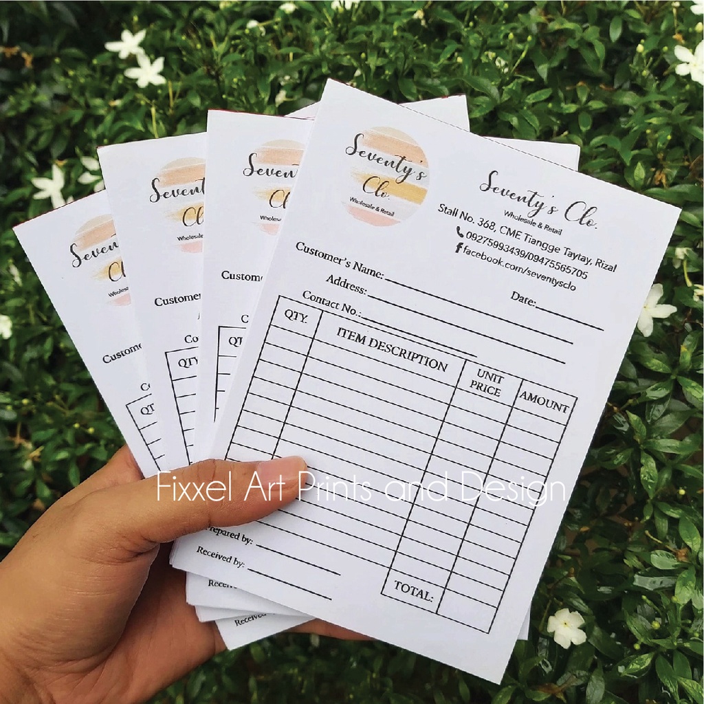 Acknowledgement Receipt | Invoice Pad | Non-Carbonized | Shopee Philippines