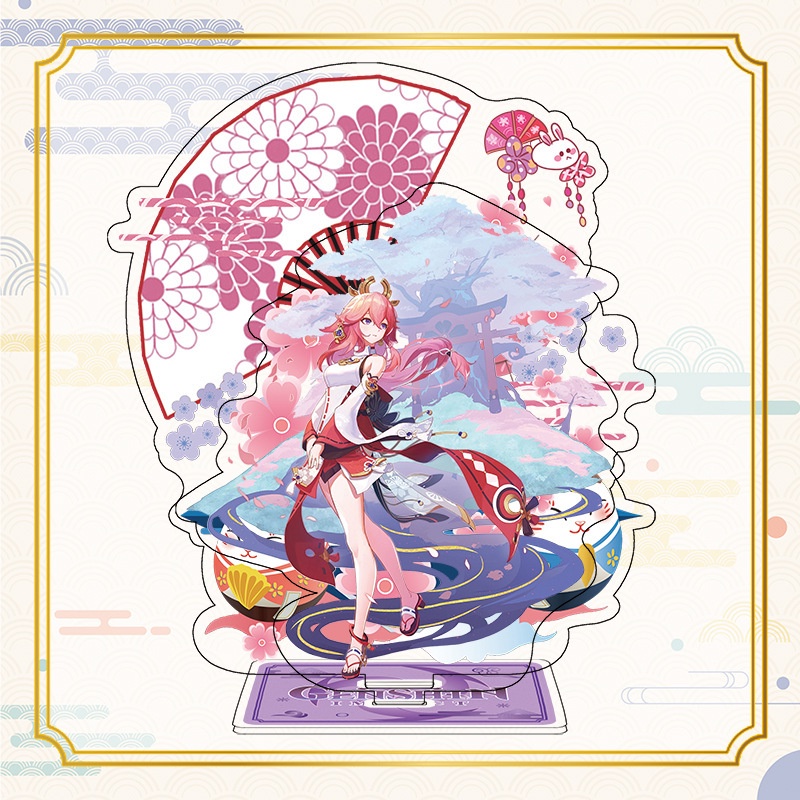 Genshin impact stand double layer stand Acrylic stand genshin impact ...