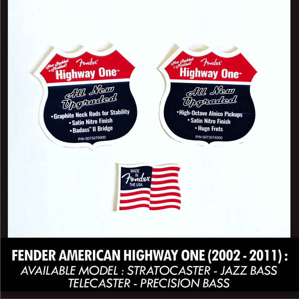 Fender USA Guitar And Bass Pickguard Sticker Set Pickguard | Shopee ...