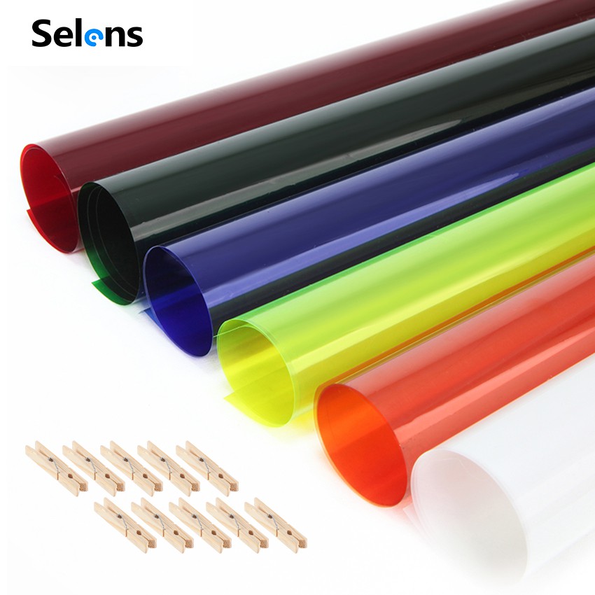 Selens Camera Gels Color Filter x5 with 10PCS Clips | Shopee Philippines