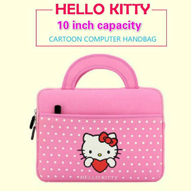 Hello kitty laptop bag 10 12 14 inch capacity laptop bag electronic ...