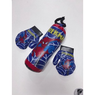 Spiderman Punching Bag Set with Gloves Boxing kids | Shopee Philippines