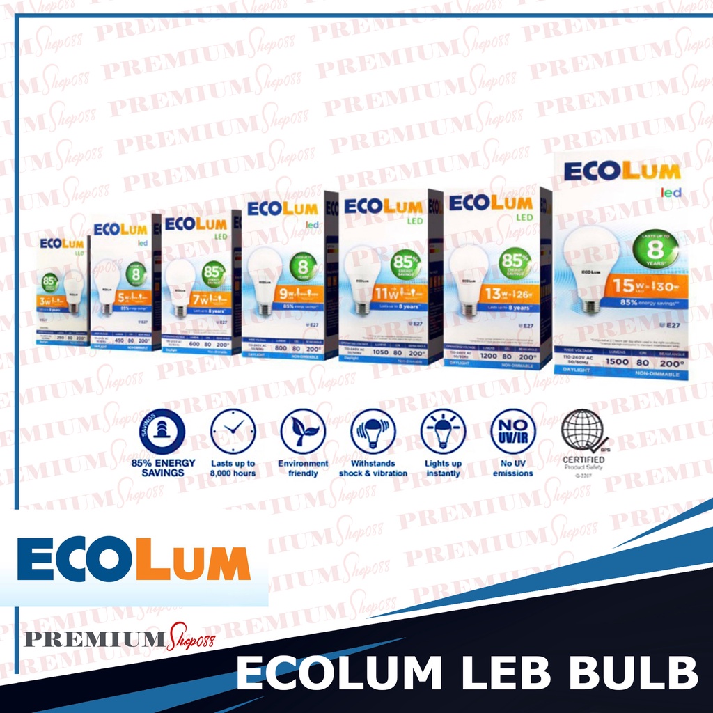 Ecolum Firefly Led 3W 5W 7W 9W 11W 13W 15W 17W 19W Light Bulb Daylight ...
