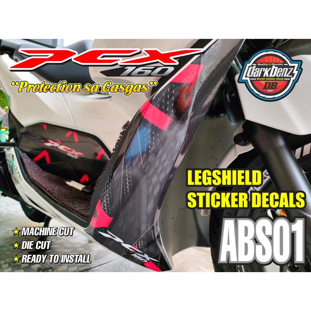 Honda PCX 160 New Leg Shield Concept Quality Printed Sticker Decals ...