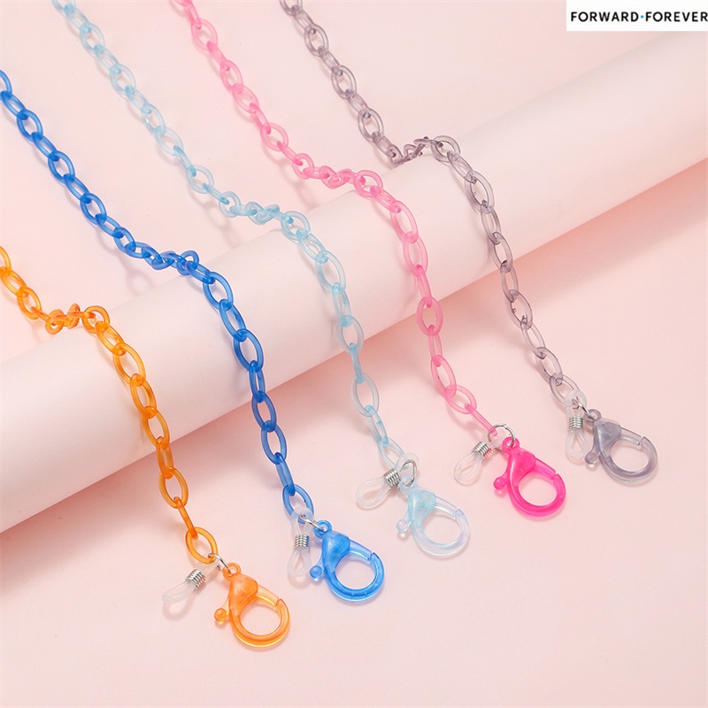 Clear acrylic Mask Chain Necklace Holder lanyard Stylish Sunglass ...