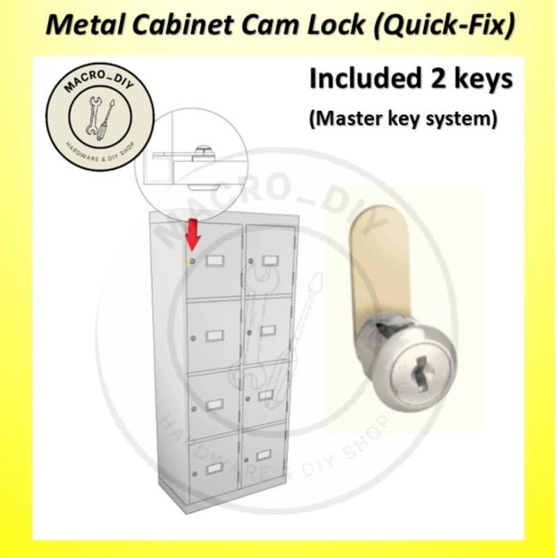 Metal Drawer Lock Cam Lock Quick-fix Cam Lock Locker Lock Mailbox Lock ...