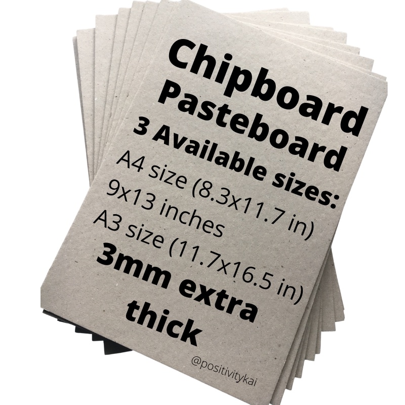 (Positivity) Chipboard / Pasteboard 9x13inches | A4 | A3 size, Extra ...