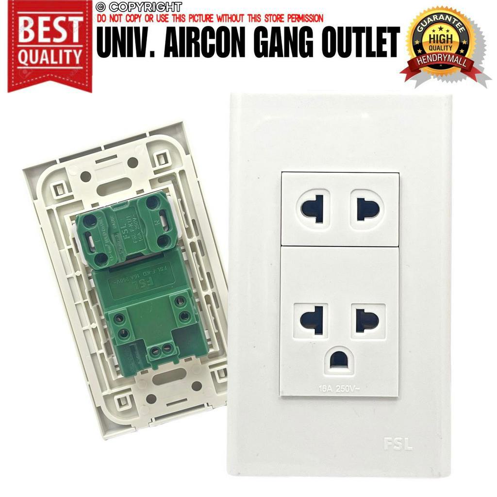 FSL UNIVERSAL OUTLET SET ( 1 GANG / 2 GANG / 3 GANG ) | Shopee Philippines
