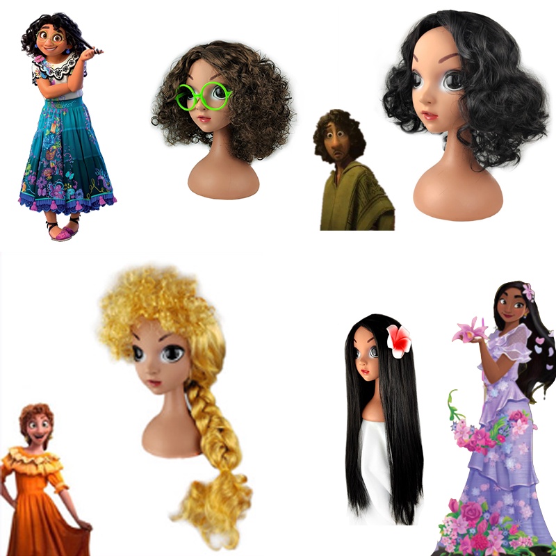 House Magic Full Dress Up Wigs Vibrant Mirabel Isabella Bruno And Pepa ...