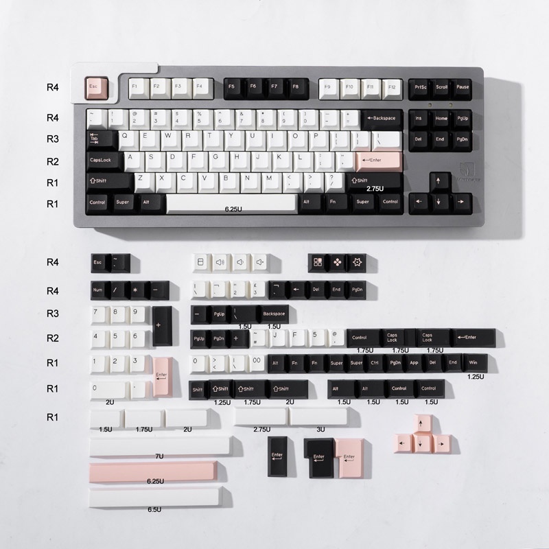 Gmk Shoko Olivia 172 Keys Cherry Profile ABS Keycap Double Shot English ...