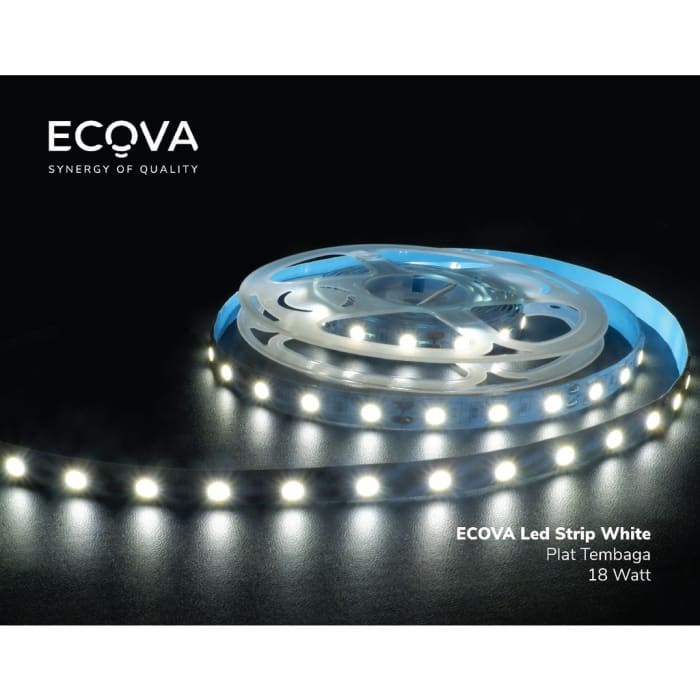 PUTIH Ecova LED Strip Light 12V DC IP20 5050 Indoor White/Cool Daylight ...